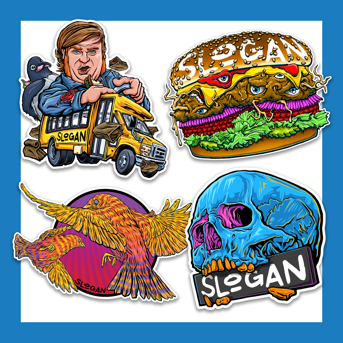 STICKERS – Slogan Art